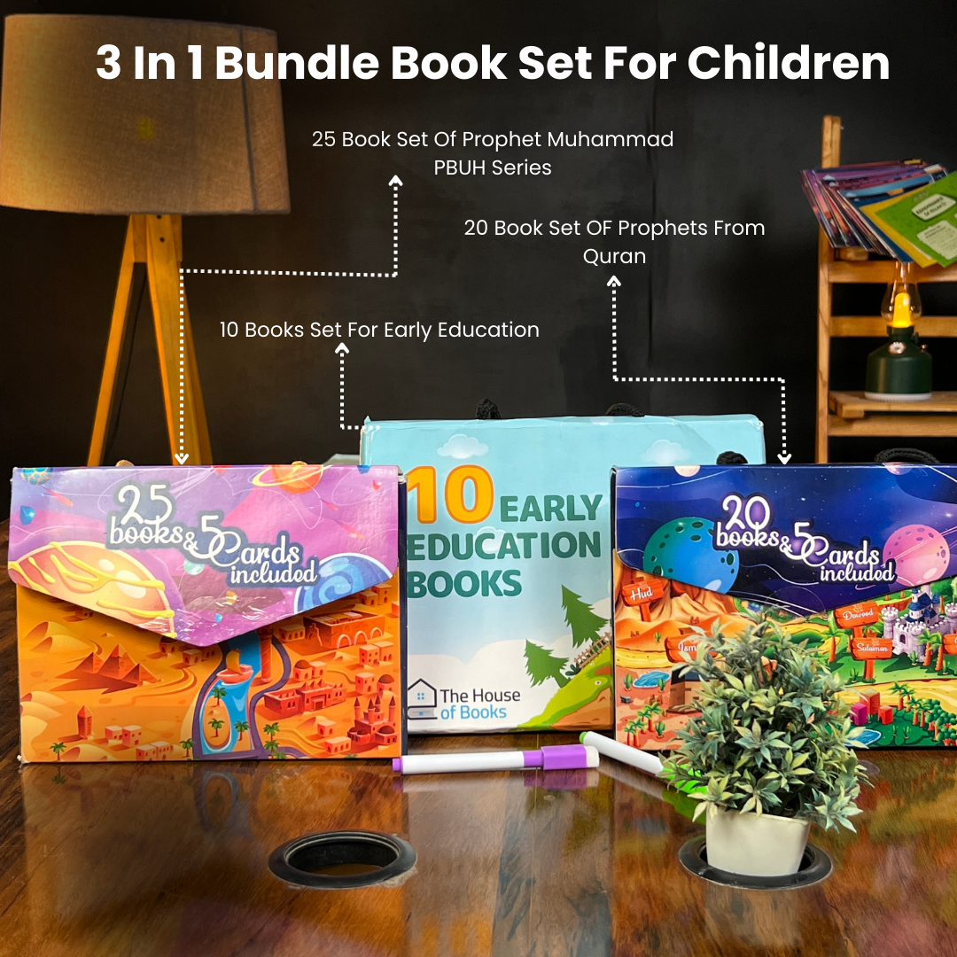 3-in-1 Kid's Book Set. Prophets' 20 books sets + Prophet (PBUH) 25 boo ...
