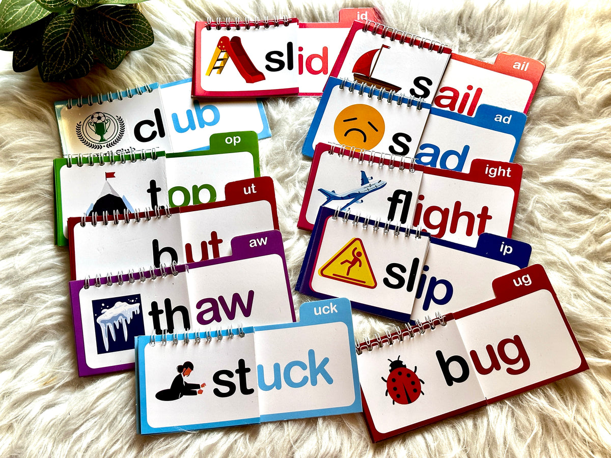 30 Read and Rhyme Flip Books - 300 Words Phonics Set - House Of Books
